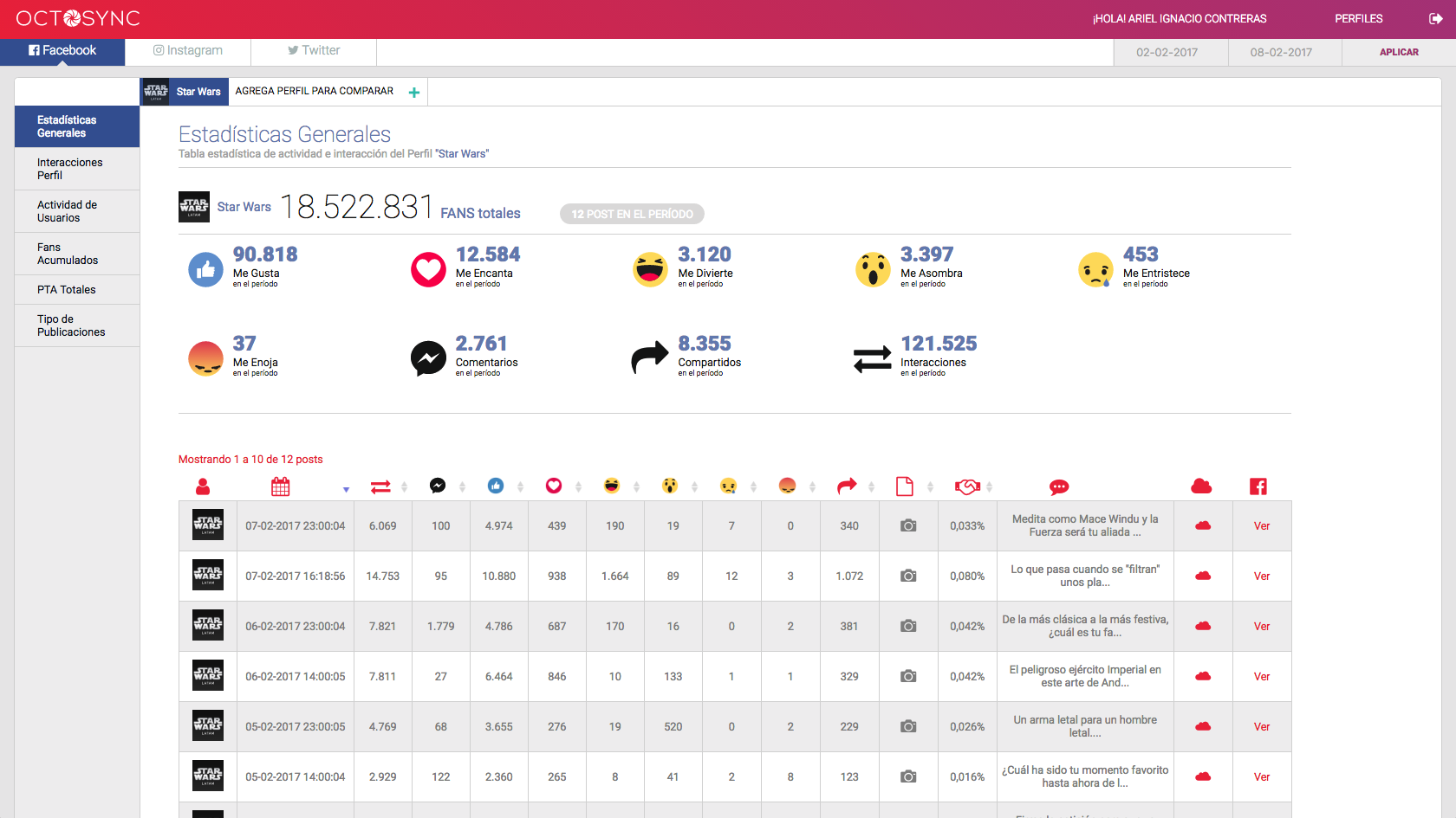 ¡Las reacciones de Facebook ya están en OctoSync! | / AnaliTIC
